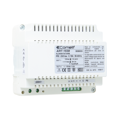 Comelit 1538 Audio PSU 4+1 Cabling