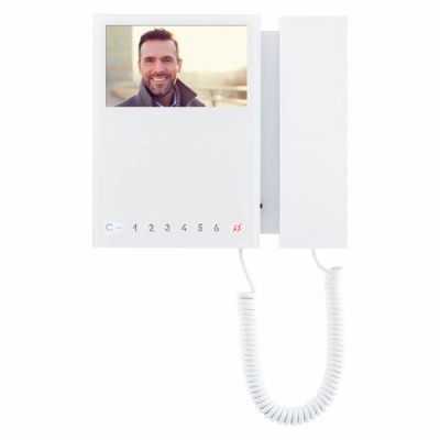 Comelit 6701W/8 Mini Door Entry Monitor with Handset and 8 Buttons