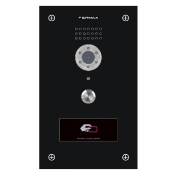 Fermax 3172 Duox plus marine panel 1 button with Prox black