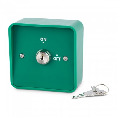 SSP KS-001-GRN Key alike A126 switch enclosed in a green surface ...