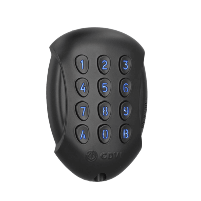 CDVI Galeo Black keypad with remote electronics