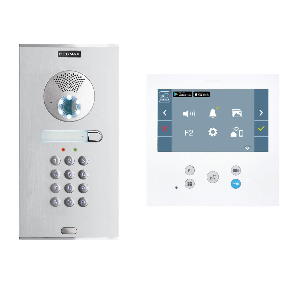 Fermax Duox+ Video kit City keypad panel VEO-XL WiFi screens flush