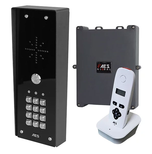 AES 603-HBK IMPK DECT 1 Call Button Wireless Intercom Kit with Keypad