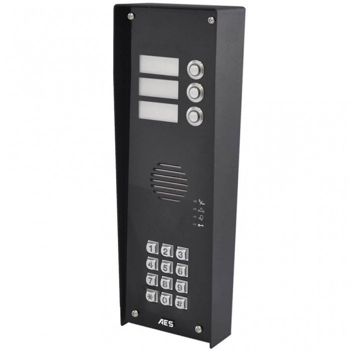 AES MOD-IBK3-EU 3 Button GSM Assembled Modular Unit with keypad
