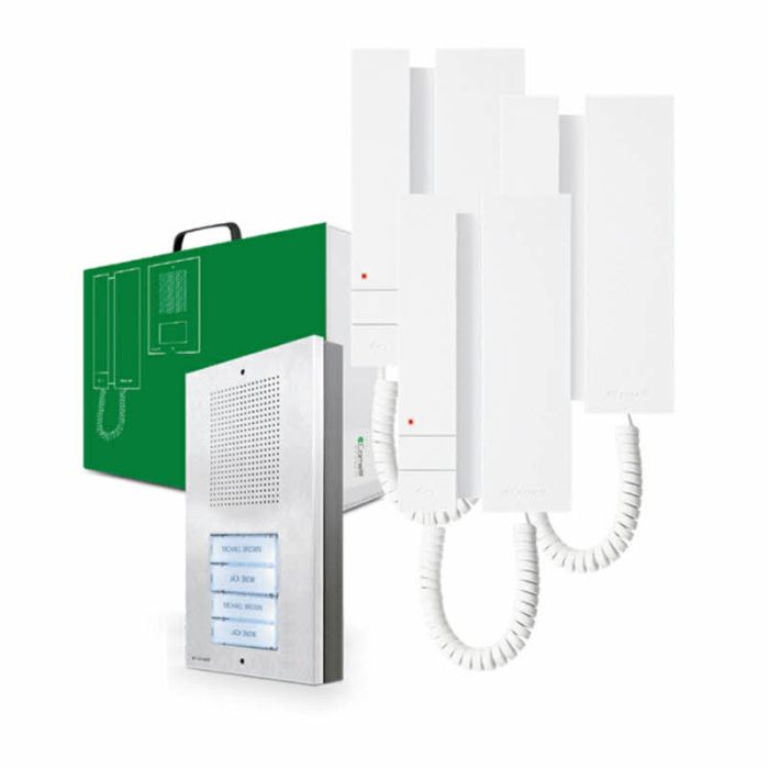 Comelit KAE5063 5-Wire Three Family Audio Kit with Mini Audio Handsets