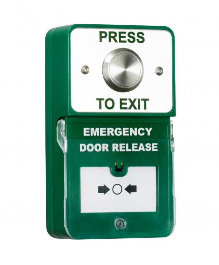 RGL DU-SS/PTE Dual Unit -Press To Exit - Stainless Steel plate with ...