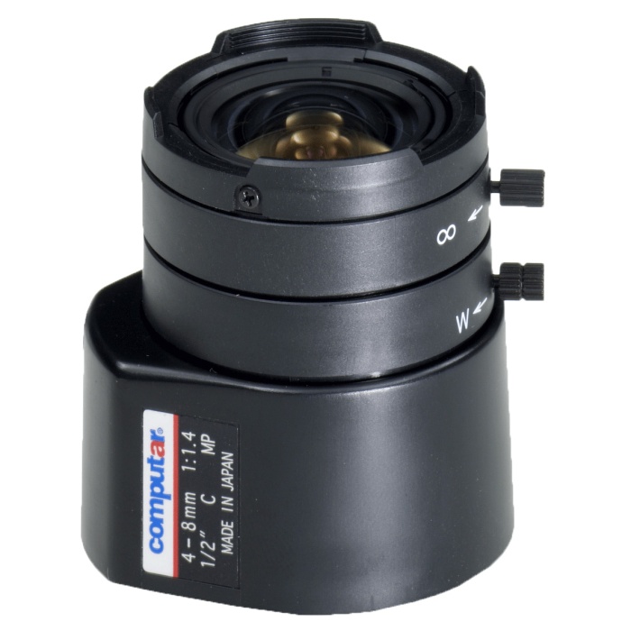 Computa HG2Z0414FC-MP 1/2" C 4-8mm F1.4 Megapixel Varifocal, Direct Drive AI