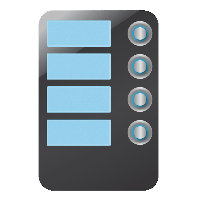 AES MOD-PRIME-4B 4 button module illuminated