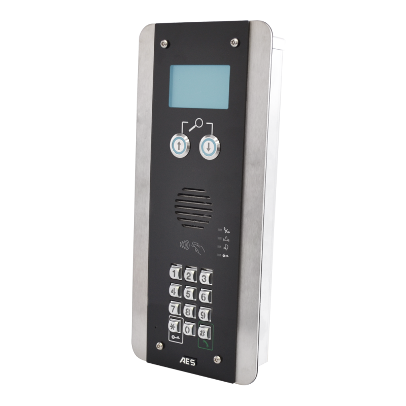 AES MULTI CLASSIC FSK 4GE 4G GSM Multi apartment Intercom Flush Prox 500 Users aes-multi-classic-fsk-4ge-4g-gsm-multi-apartment-intercom-flush-prox-500-users
