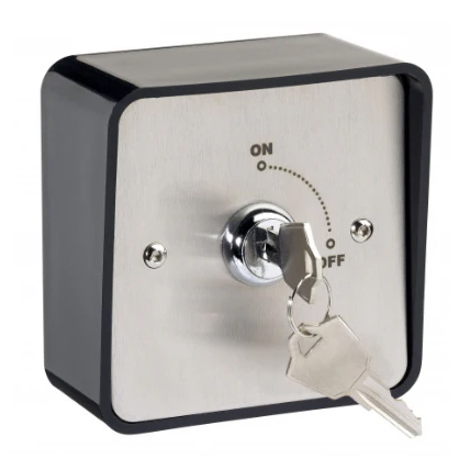 STP KS-2SMO Weatherproof surface mount momentary key switch with 2 keys