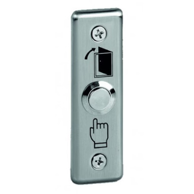 STP SPB-SS Flush narrow 17mm stainless steel exit button