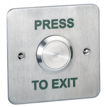STP SPB003F Flush 25mm stainless steel exit button