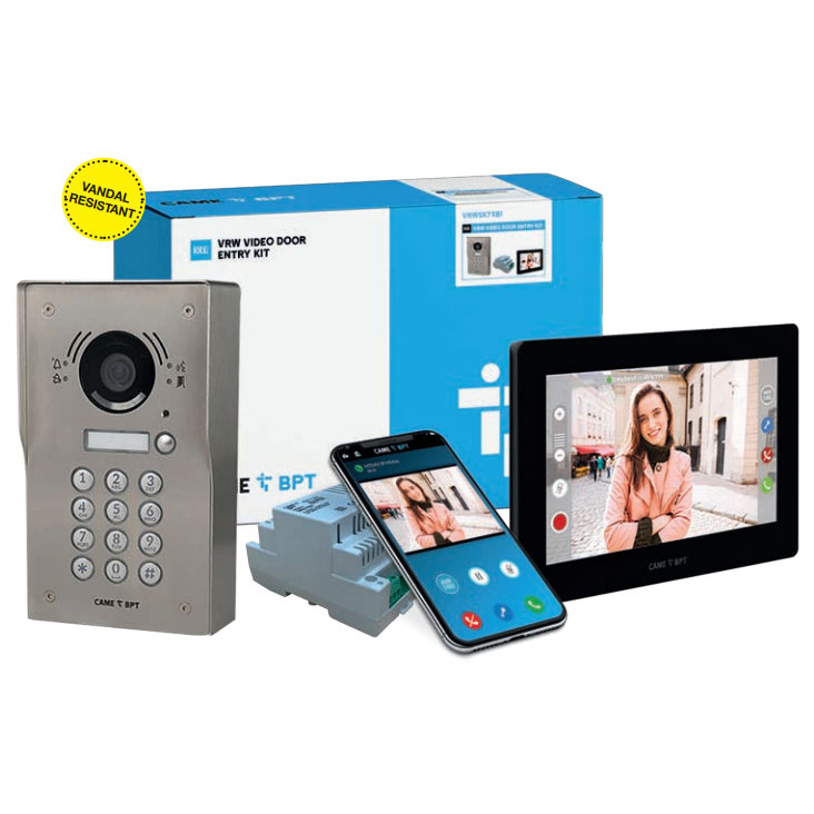BPT MTM VR keypad kits with XTS 7 screens 1-10 apartments and WiFi app ...