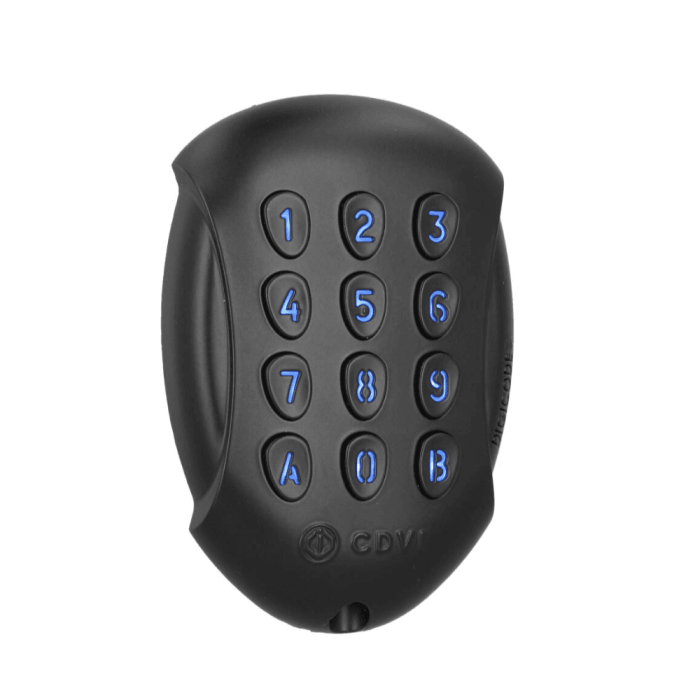 CDVI Galeo Black keypad with remote electronics