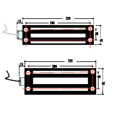 SSP EXM12-24 545Kg External Maglock