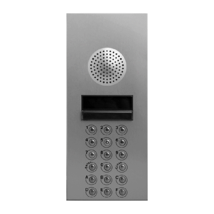 Videx 4202/1/F Flush 4000 Series Modular Audio Digital Door Panel with