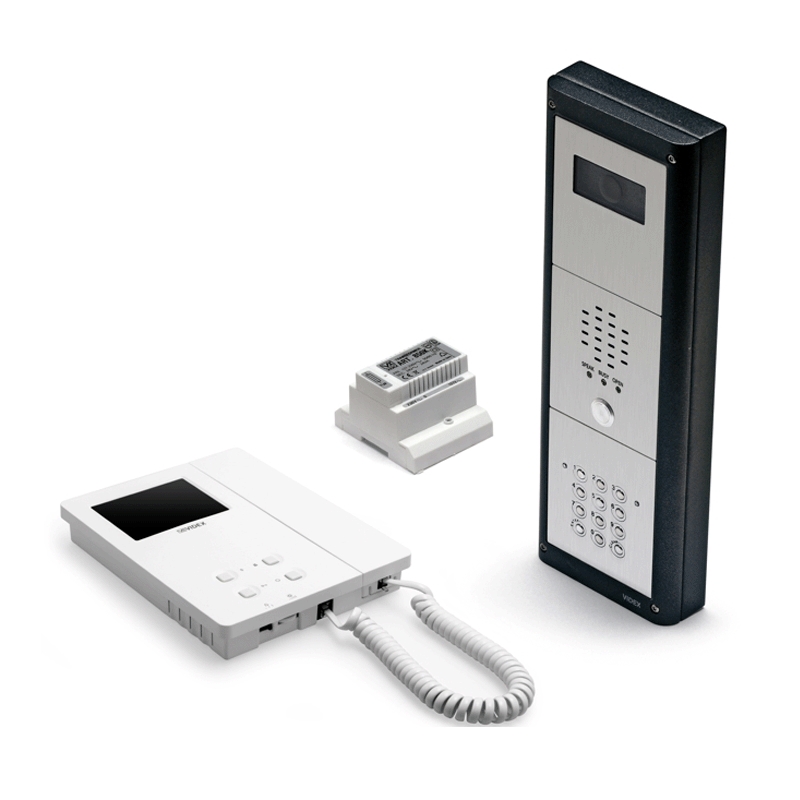 Videx 4000 series colour VR video kits with codelock