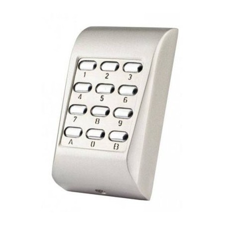 Videx MTPADS-M IP65, surface Wiegand coded access keypad, silver