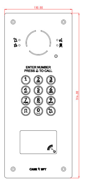 BPT Audio VRMADIGI Stainless Steel digital Audio Panel