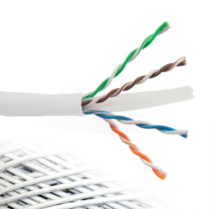 CAB-305M-CAT6-PE-WHITE-F8 305m CAT6 U/UTP PE External - White (Reelex Box)