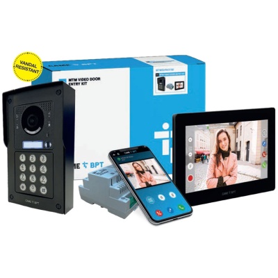 BPT MTM VR keypad kits with XTS 7 screens 1-10 apartments and WiFi app ...